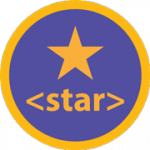 Coding Star Badge - Badges For Your Moodle